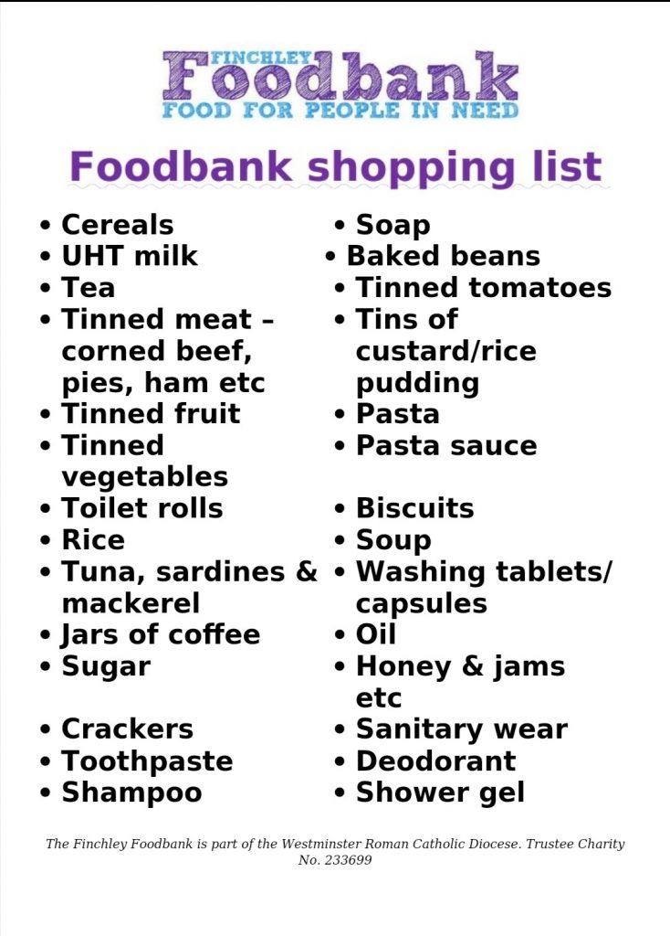 Harvest and Food Bank Collection | Clowns Nursery